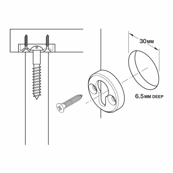 Keyhole Hanging Bracket Kit - Handmade creations from the English Shires