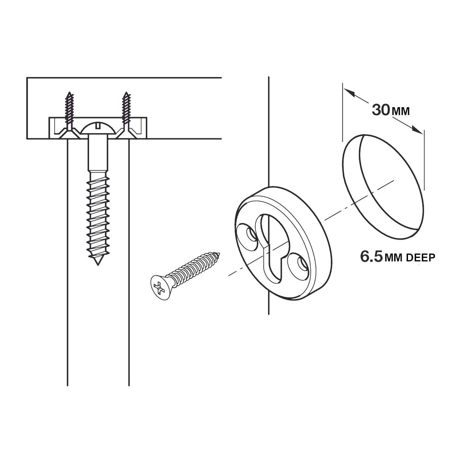 Keyhole Hanging Bracket Kit - Handmade creations from the English Shires