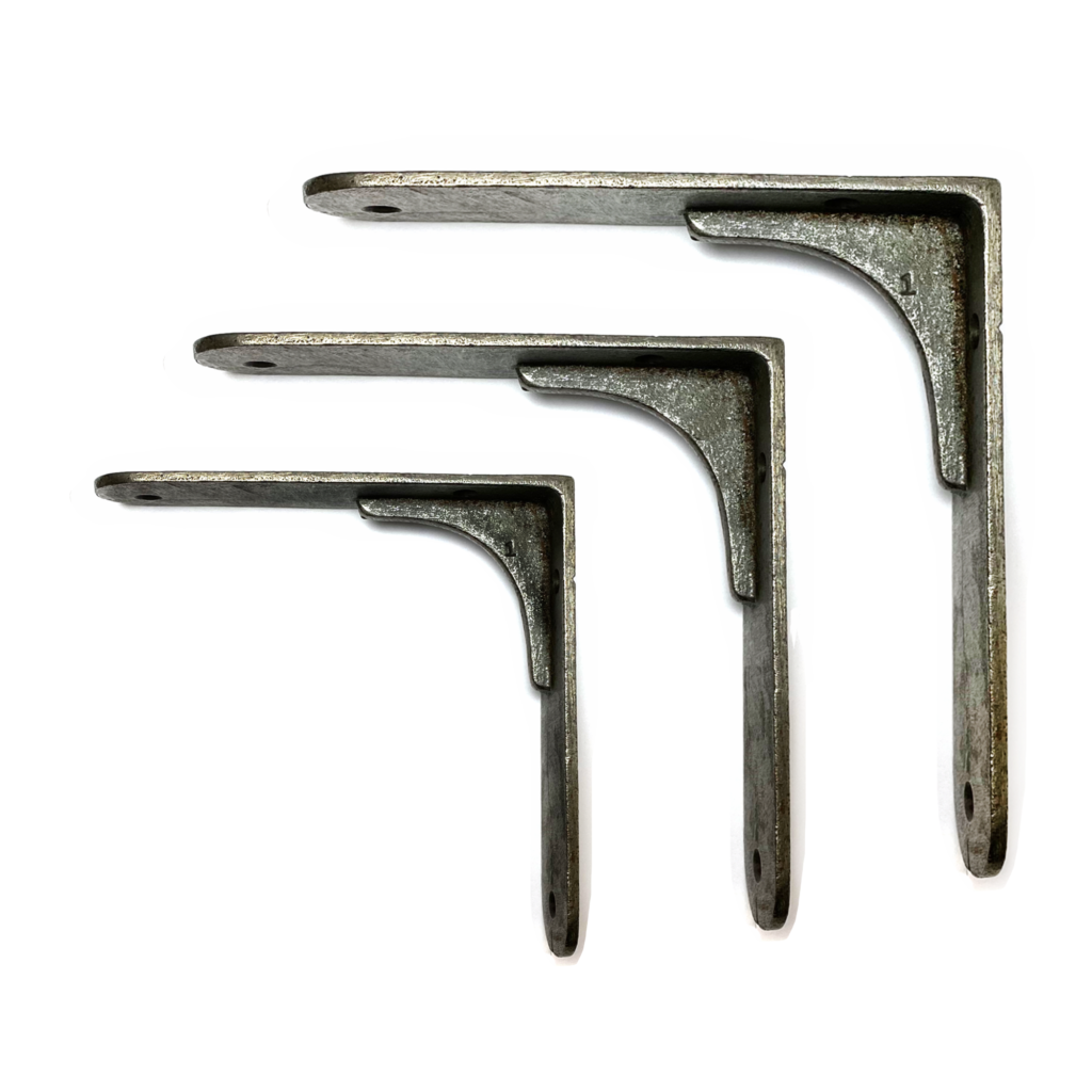 1 Pair SHEFFIELD Cast antique Iron heavy duty Shelf bracket - Handmade ...