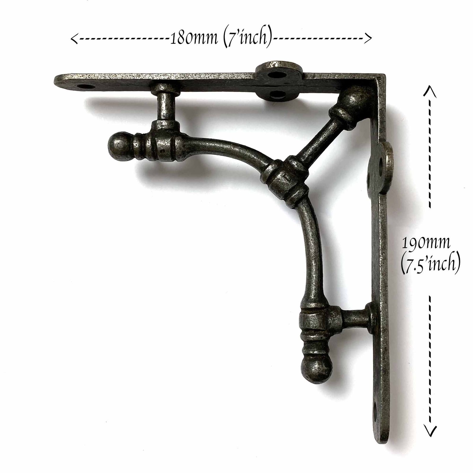Pair Cast iron 3 Prong Albion style Shelf Brackets - Handmade creations ...