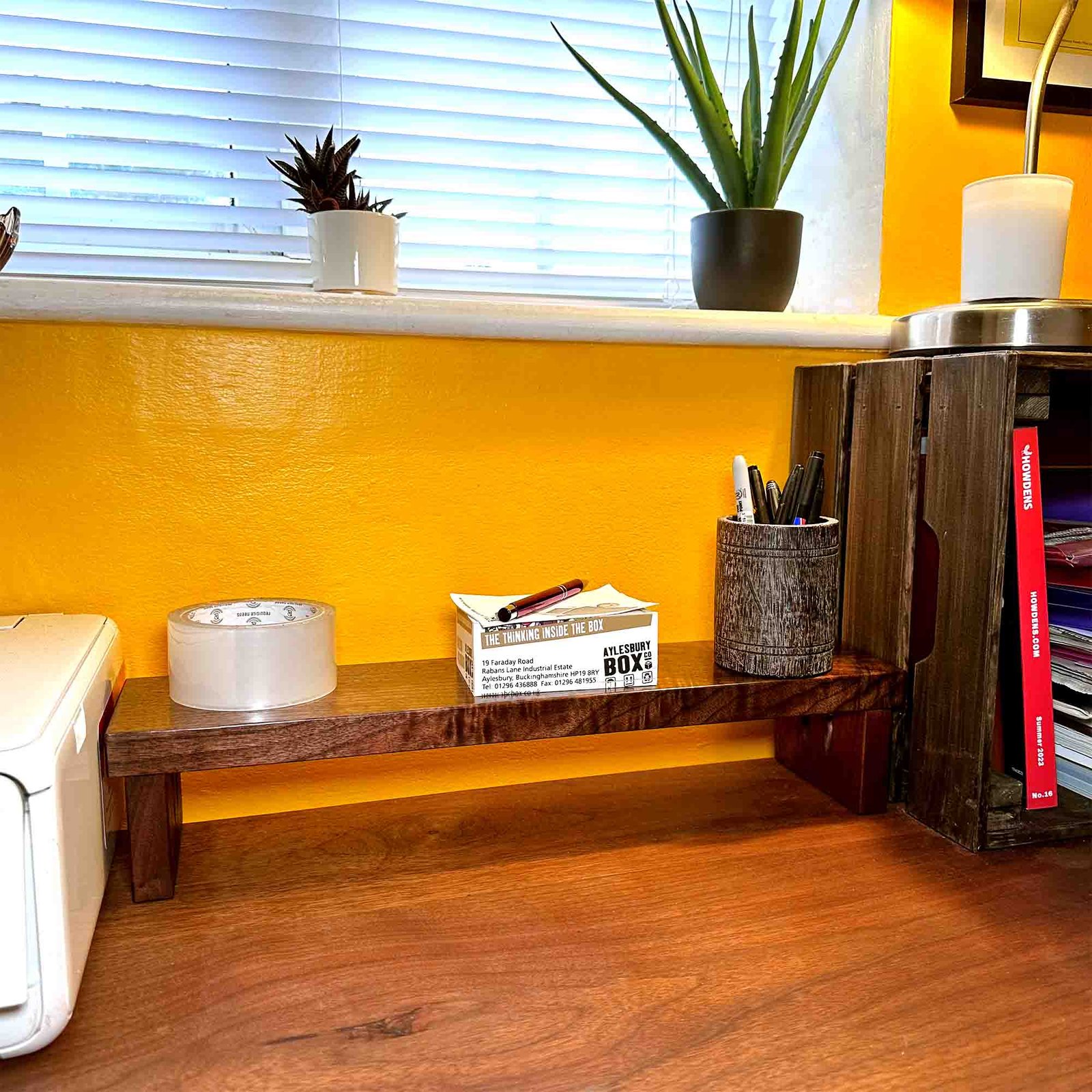 Walnut Kitchen Shelf Plinth - Handmade creations from the English Shires