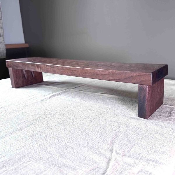 Walnut Kitchen Shelf Plinth - Handmade creations from the English Shires